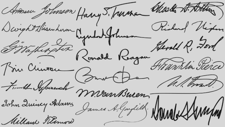 海外の政治家のサインがかっこいい | ジジイの氷割り